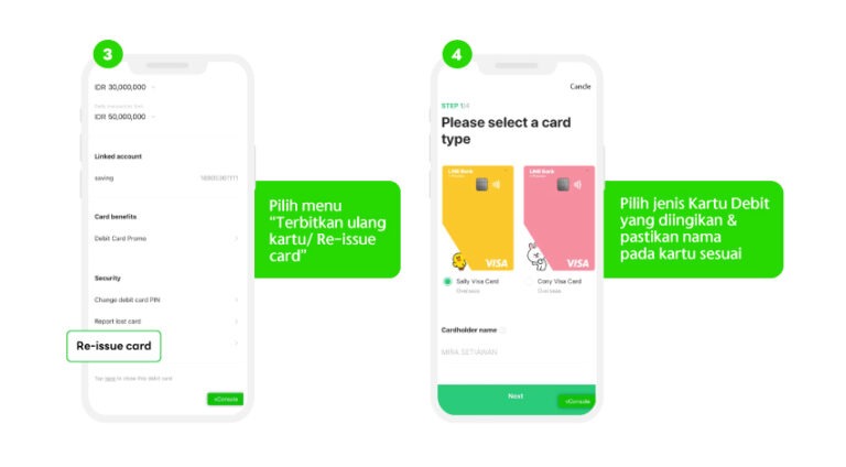 Cara Cepat Mengajukan Kembali (Re-Issuance) Debit Card LINE Bank by ...